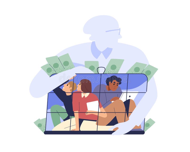 Oppression stock vector. Illustration of vector, harassment - 23920375