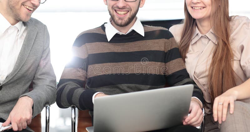 Employees Working on Laptop Stock Photo - Image of colleagues, office ...