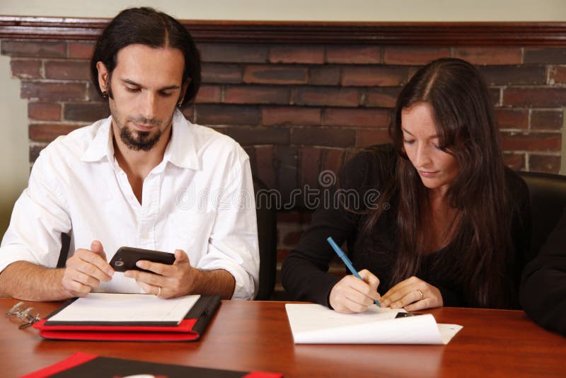 Employees Working on Project Stock Image - Image of people, puzzle ...