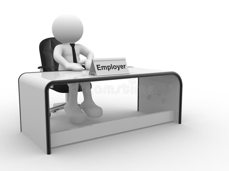 Employer stock illustration. Illustration of icon, businessman - 22971606