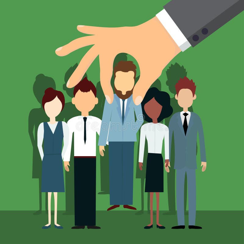 Employer Manually Selects Man from Selected Group of Specialist Stock ... Employer Manually Selects Man from Selected Group of Specialist Stock ...