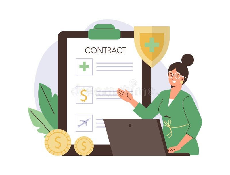 Employer Offers Benefits and Preferential Programs, Flat Vector ...