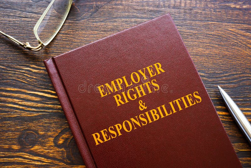 Employer Rights & Responsibilites Write on Sticky Notes Isolated on ...