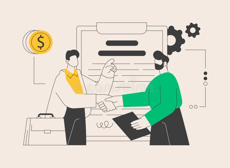 Employment Agreement Abstract Concept Vector Illustration. Stock Vector ...