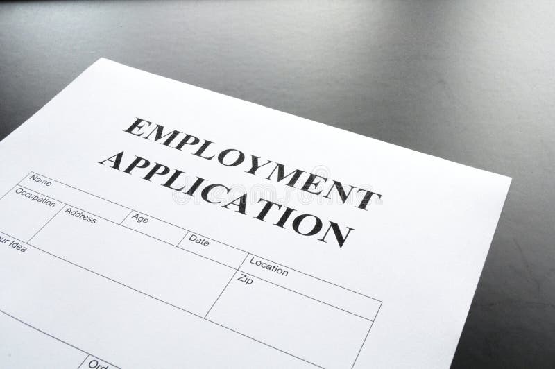 Job application form stock image. Image of enroll, unemployment - 31876043