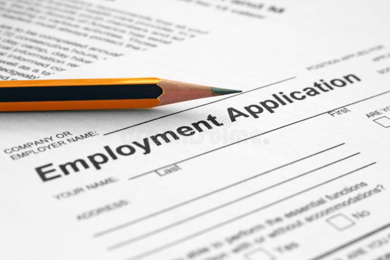 Employment application stock image. Image of resources - 181438515