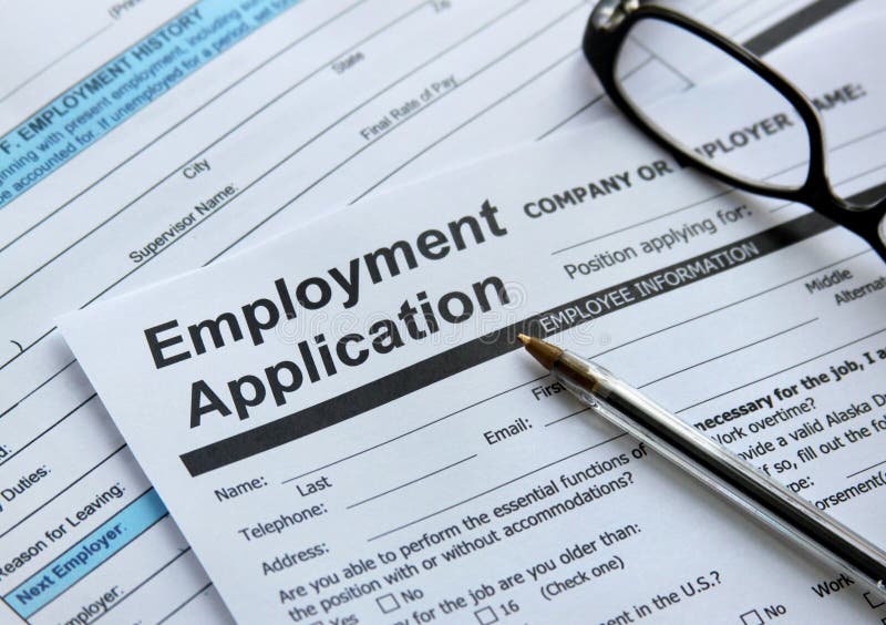 Employment application stock photo. Image of company - 75391234