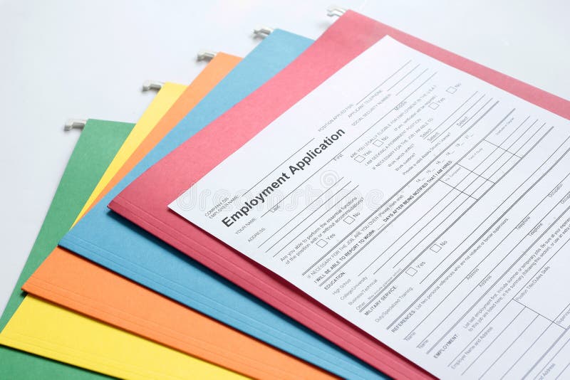 Employment application stock photo. Image of form, document - 13884020