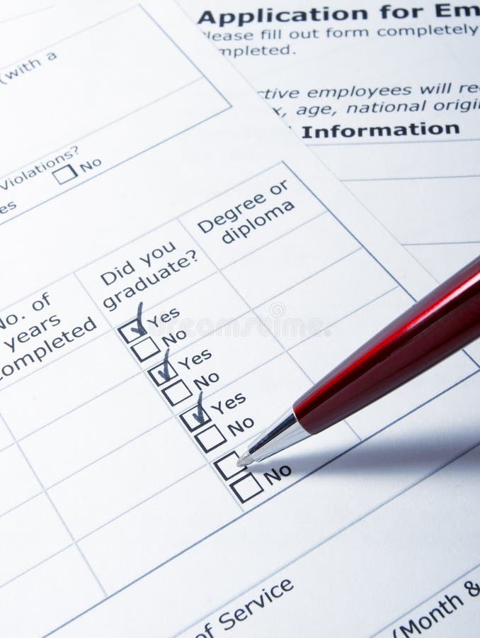 Employment application job stock photo. Image of file - 9582280