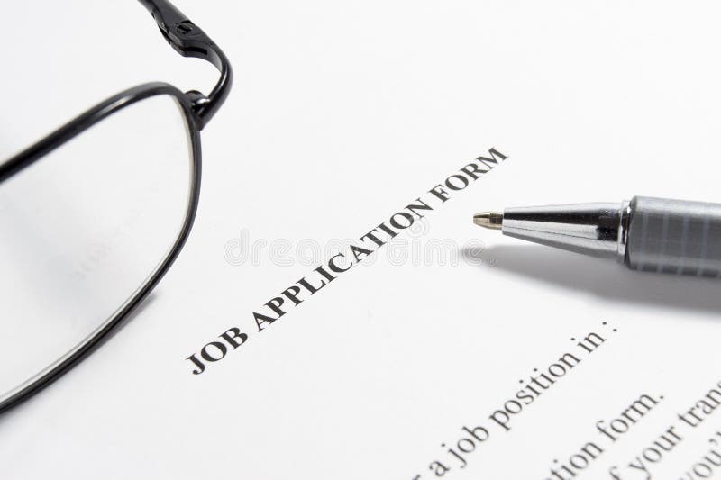 Job application form stock photo. Image of clip, file - 1295028