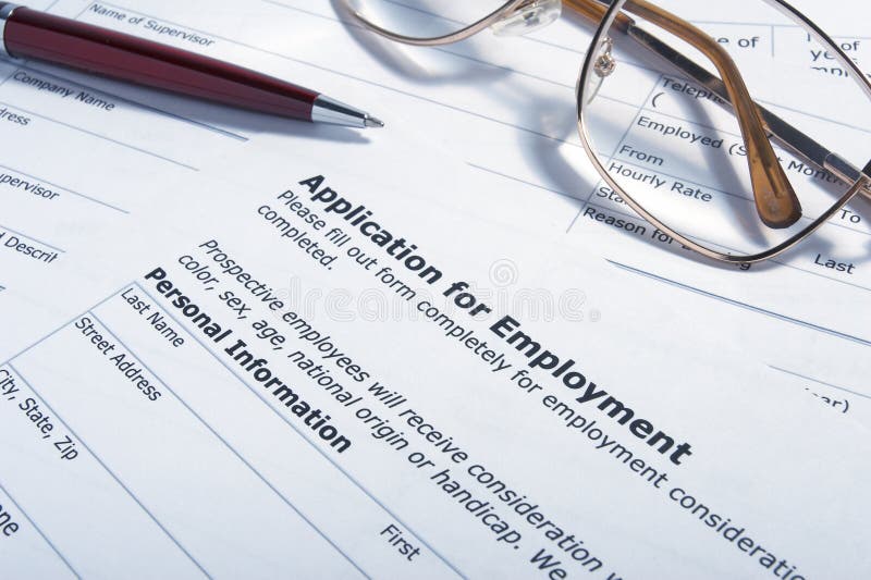 Employment application job stock photo. Image of economy - 9896966
