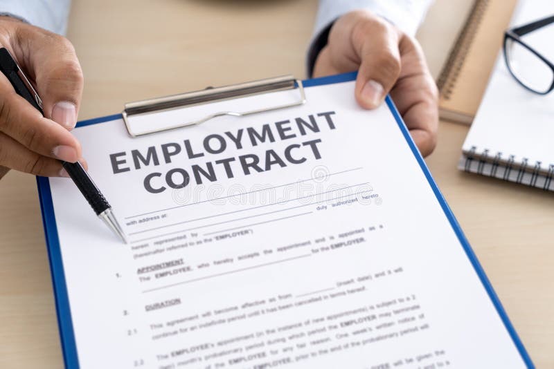 Employment Contract Signing Job Deal Recruitment Concept Stock Image ... Employment Contract Signing Job Deal Recruitment Concept Stock Image ...