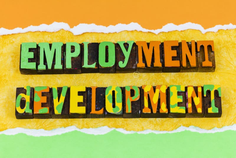 Employment Development Workforce Management Human Resources Stock Image ...