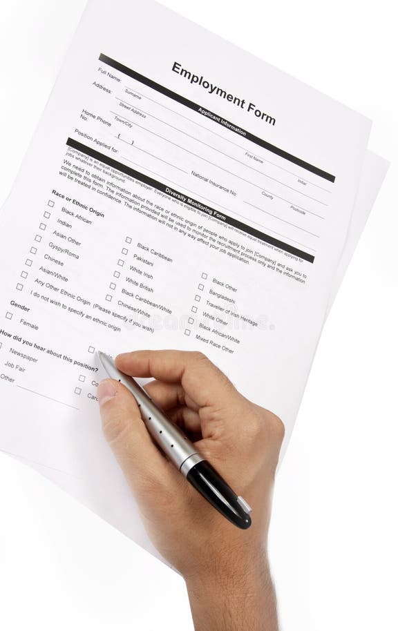 Employment form stock photo. Image of quiz, questionnaire - 15880032