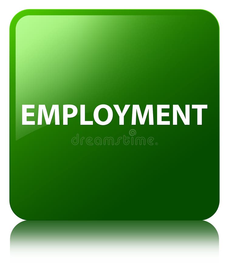 Employment Green Blue Business Symbols on Top Stock Illustration ...