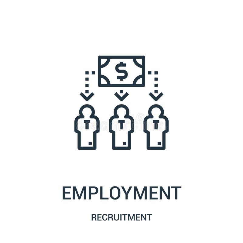 Job & Employment Icon Set Stock Vector - Illustration of flat ...