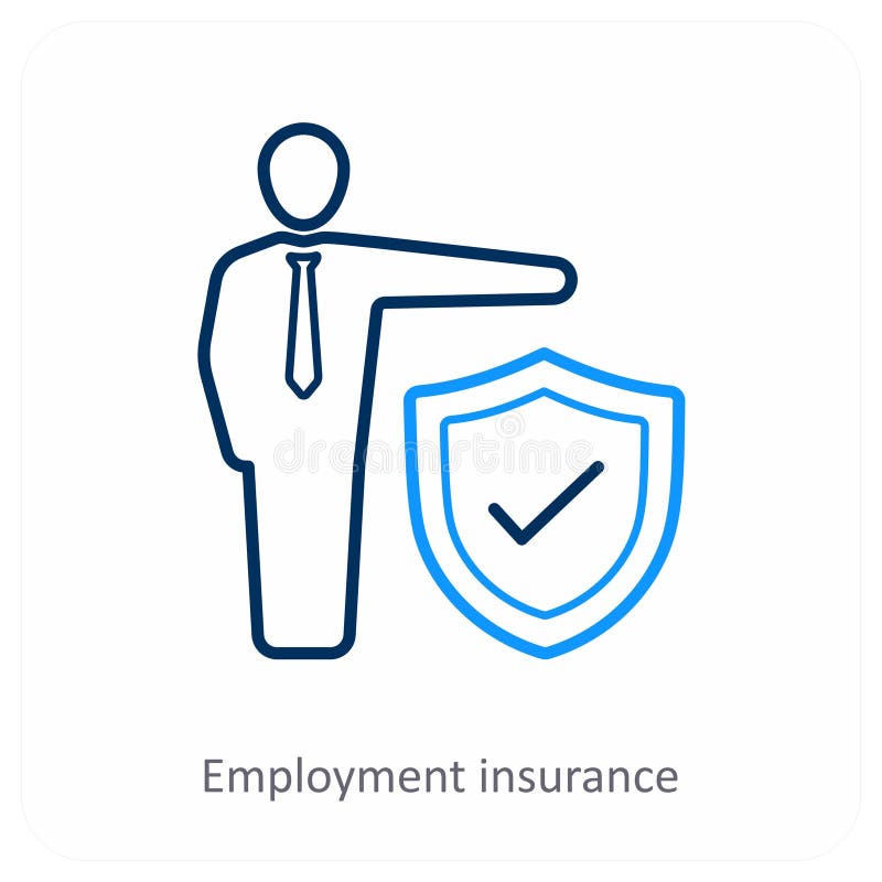 Employment insurance stock illustration. Illustration of icon - 341528148