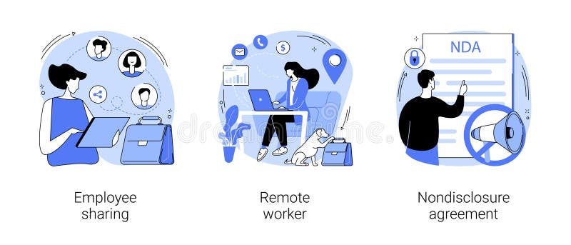 Employment Options Abstract Concept Vector Illustrations. Stock Vector ...
