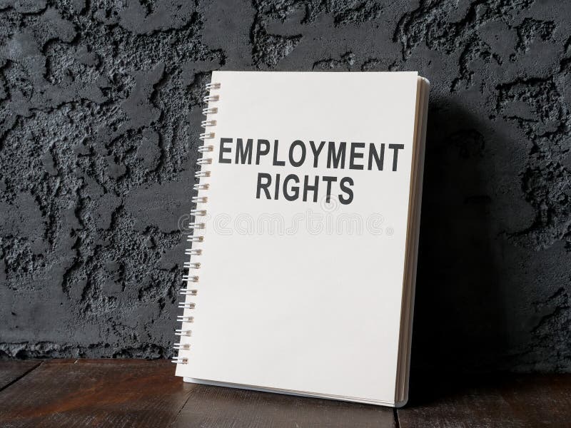 Employment Rights Book Near a Dark Wall. Stock Image - Image of rights ...