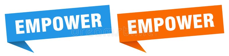 Empower Banner Template. Empower Ribbon Label Stock Vector ...