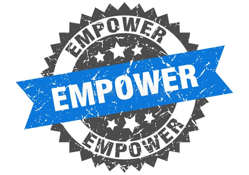 Empower Sign. Empower Round Ribbon Sticker Stock Vector - Illustration ...