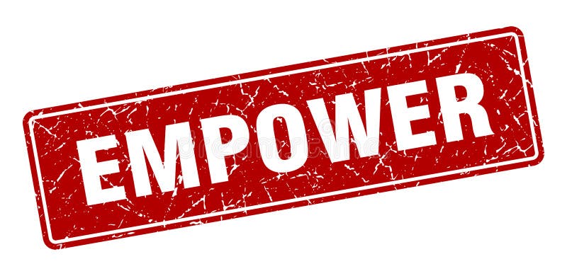 Empower Sign. Empower Round Ribbon Sticker Stock Vector - Illustration ...