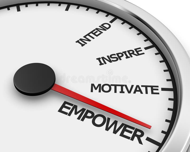 Empower Inspire Motivate Thinking Person Thought Clouds Stock ...