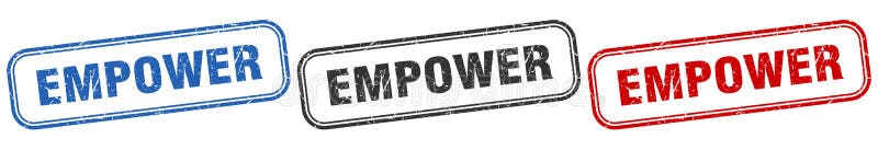 Empower square stamp stock vector. Illustration of badge - 84299480
