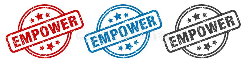 Empower Stamp. Empower Round Isolated Sign Stock Vector - Illustration ...