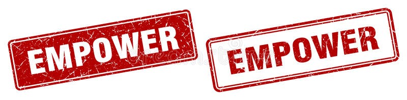 Empower square stamp stock vector. Illustration of badge - 84299480