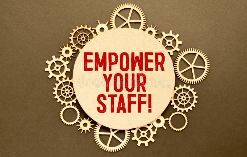 Empower Your Staff. the Inscription of Inspiration on Colorful Stickers ... Empower Your Staff. the Inscription of Inspiration on Colorful Stickers ...