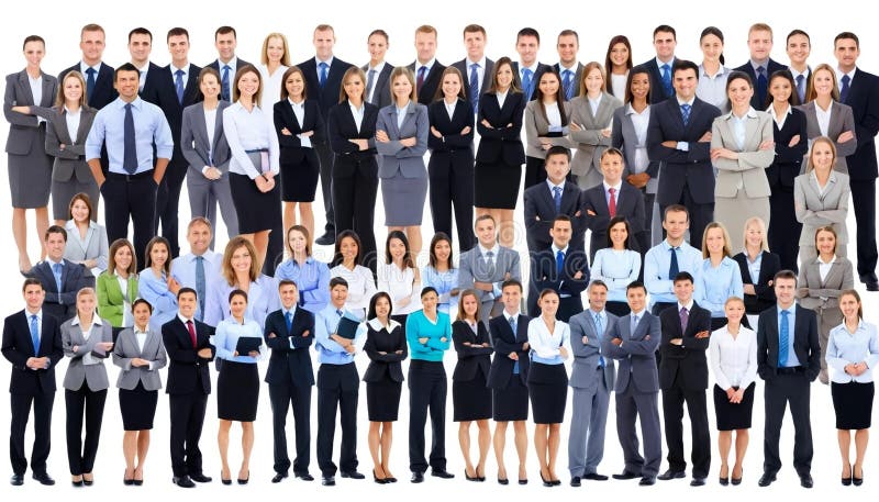 Empowered Professionals in Unity Business Team Stock Illustration ...