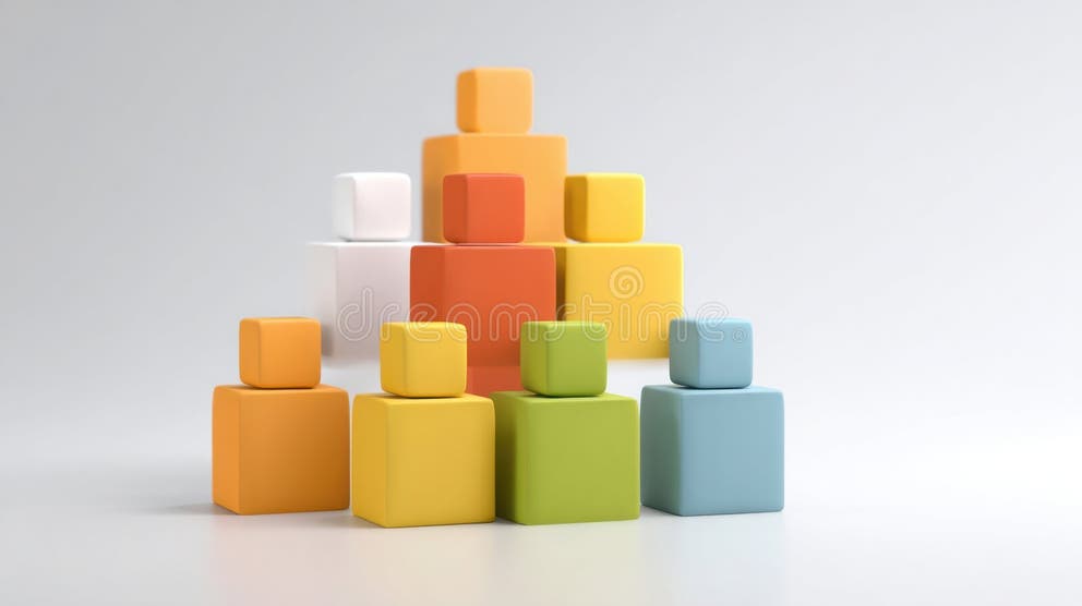 Empowered Teams Framework Icon Concept with Modular Layout for ...