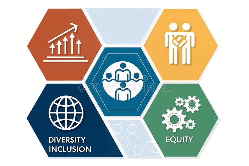 Empowering Growth in Unity stock illustration. Illustration of ...