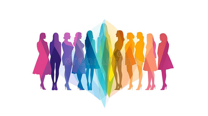 Empowering Women through Unity and Support, Showcasing Diverse ...