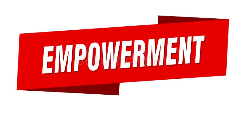 Empowerment Banner Template. Empowerment Ribbon Label Stock Vector ...