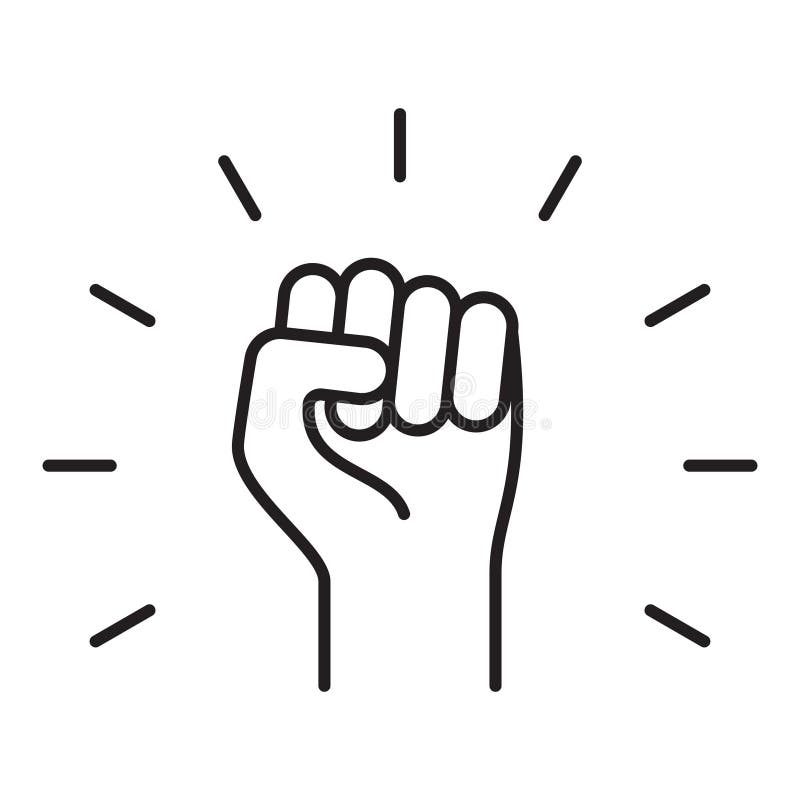 Empowerment Strength Linear Icon. Strong and Power Line Concept Stock ...