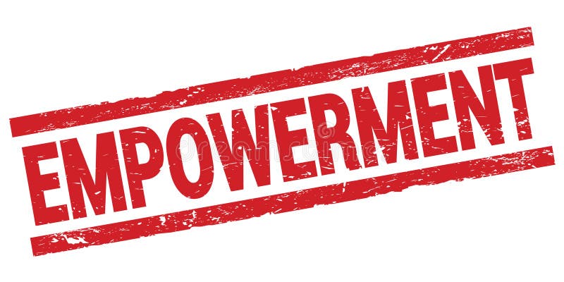 EMPOWERMENT Text on Red Rectangle Stamp Sign Stock Illustration ...
