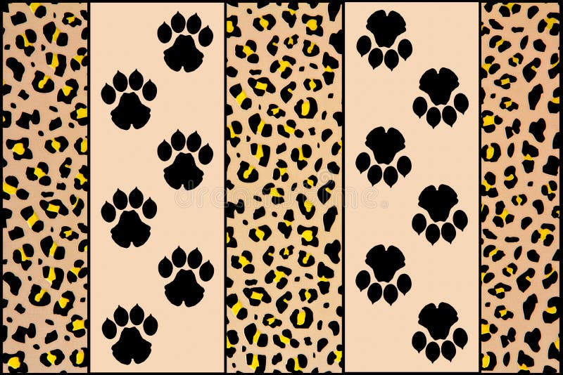 Empreintes De Pas D'un Grand Chat Traces De Panthère Ou De Tigre ...