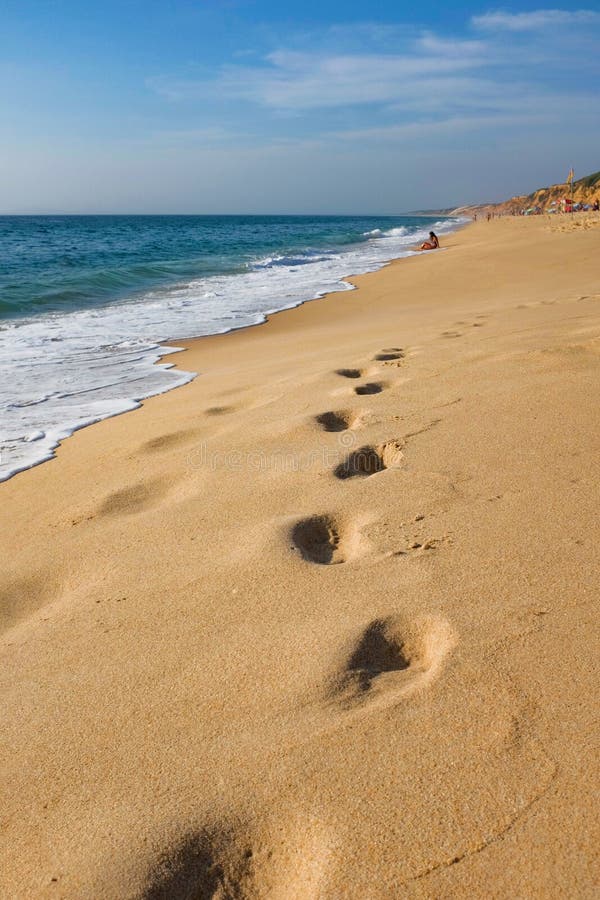 Empreinte sur le Sable image stock. Image of vacances - 22391079