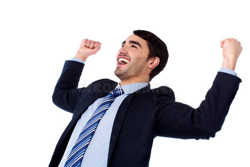 Empresario joven acertado foto de archivo. Imagen de empleado - 32908514