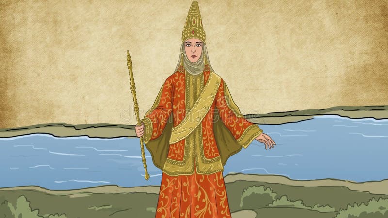 Byzantine Empress Theodora Fading through Time Stock Footage - Video of ...