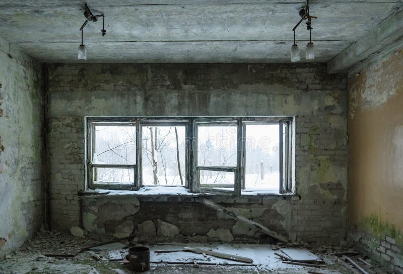 Empty abandoned flat stock image. Image of house, abandoned - 206333509