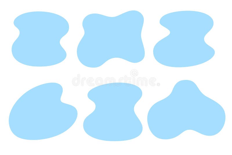 Empty Abstract Background Shapes. Flat Liquid Form Stock Vector ...