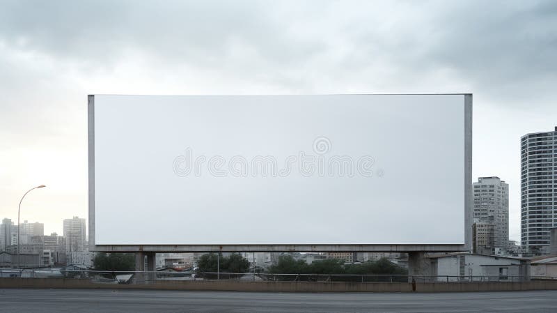 Empty Advertising Panel Generative AI Stock Illustration - Illustration ...