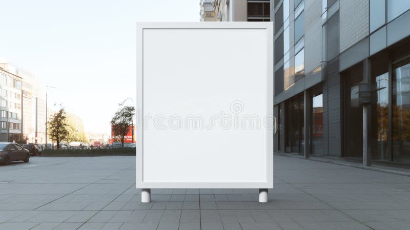 Empty Advertising Panel Generative AI Stock Illustration - Illustration ...
