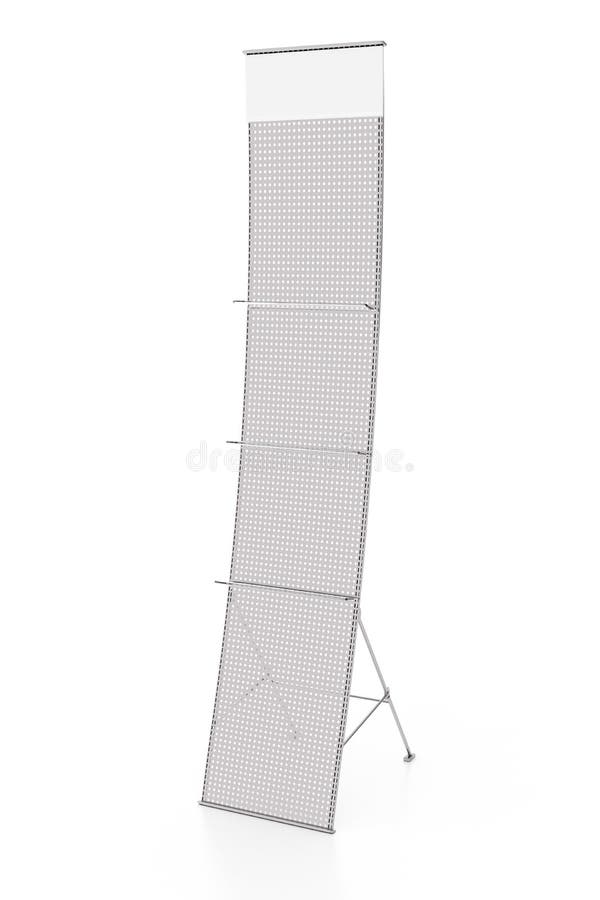 Empty Advertising Stand with Shelves Stock Illustration - Illustration ...