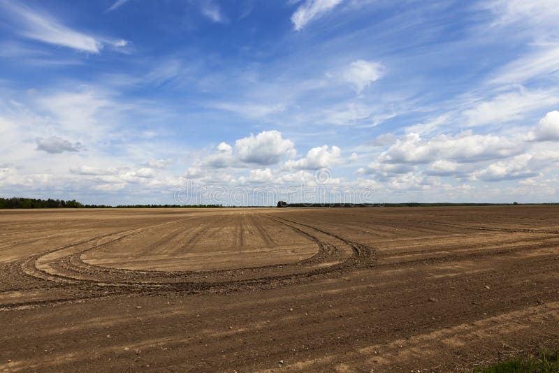 Empty agricultural field stock photo. Image of industry - 74711048