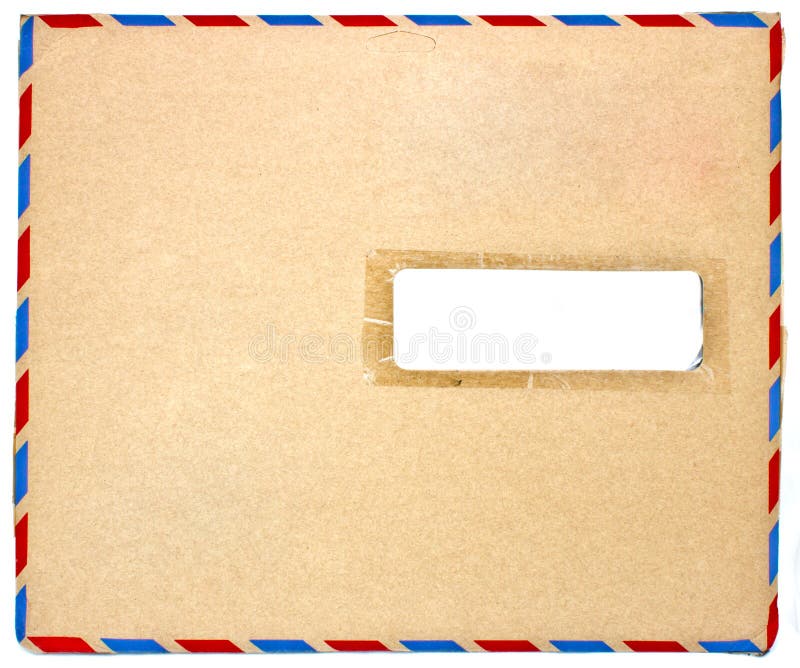 Empty air mail envelope stock photo. Image of post, paper - 20591222