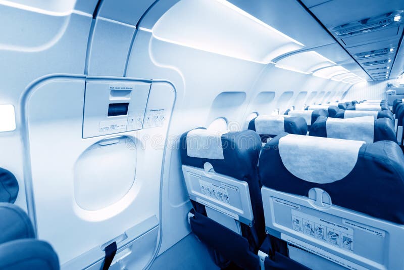 Seats and Folding Table stock image. Image of aeroplane - 115564119